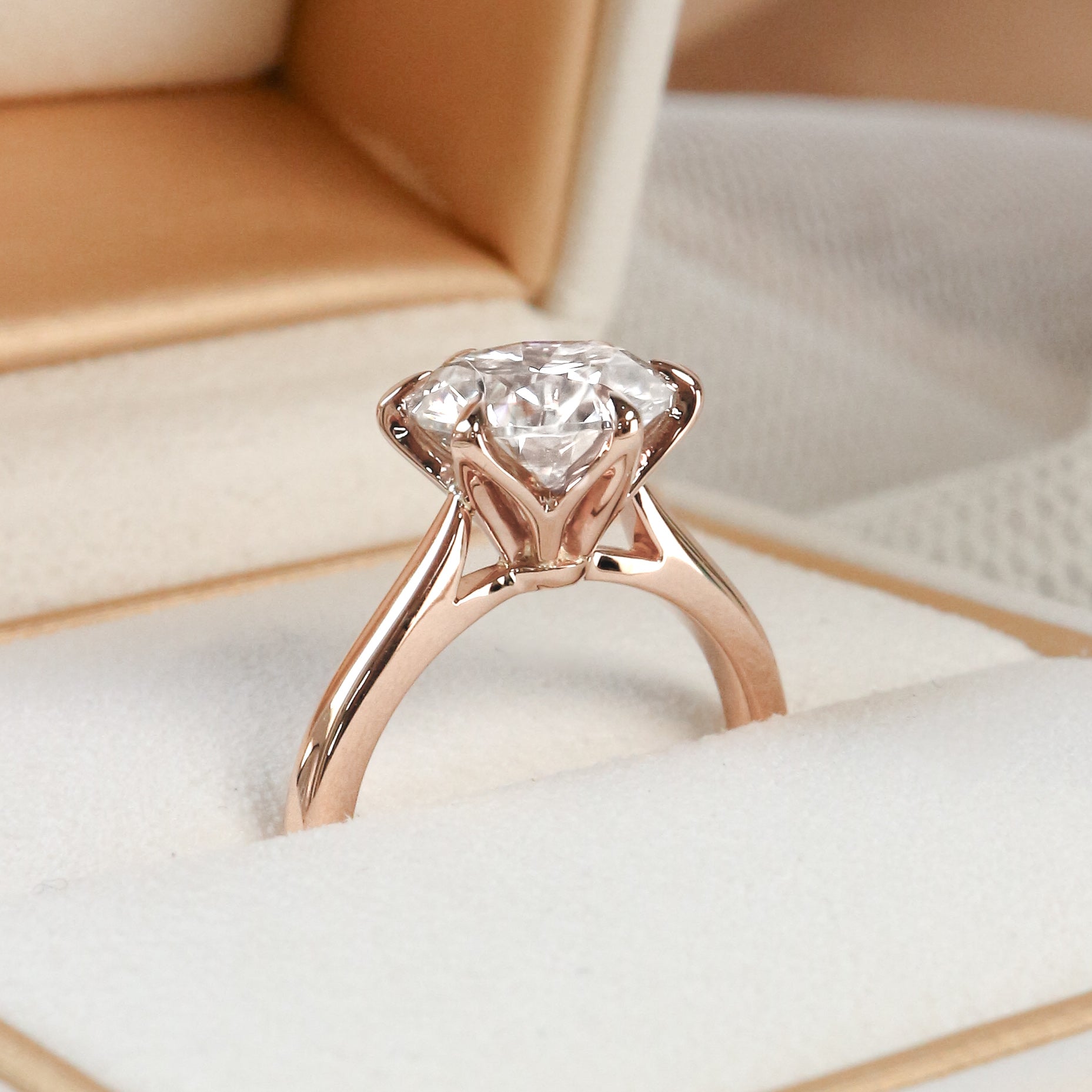 Kori with Petal Prongs Engagement Ring | Brilyo Jewelry